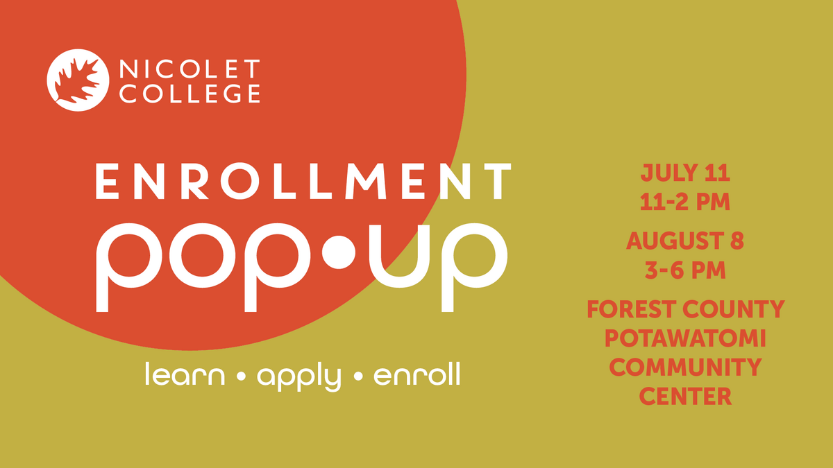 Enrollment Pop-Up | Nicolet College